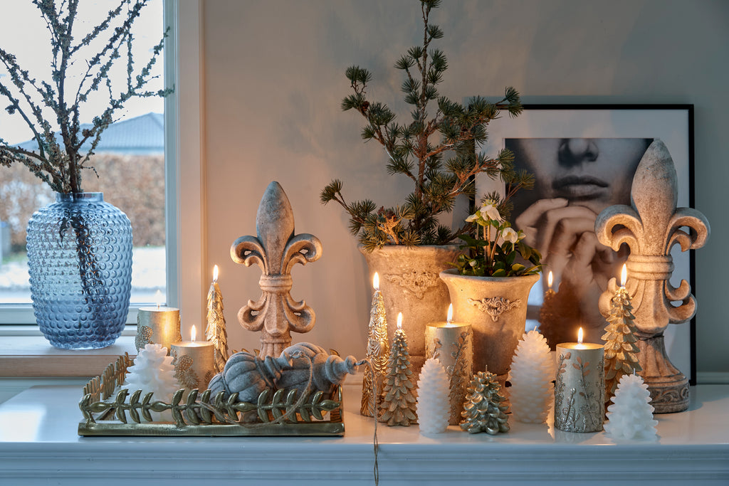 Julelys - stearinlys og bloklys til juledekorationer - Lene Bjerre ...